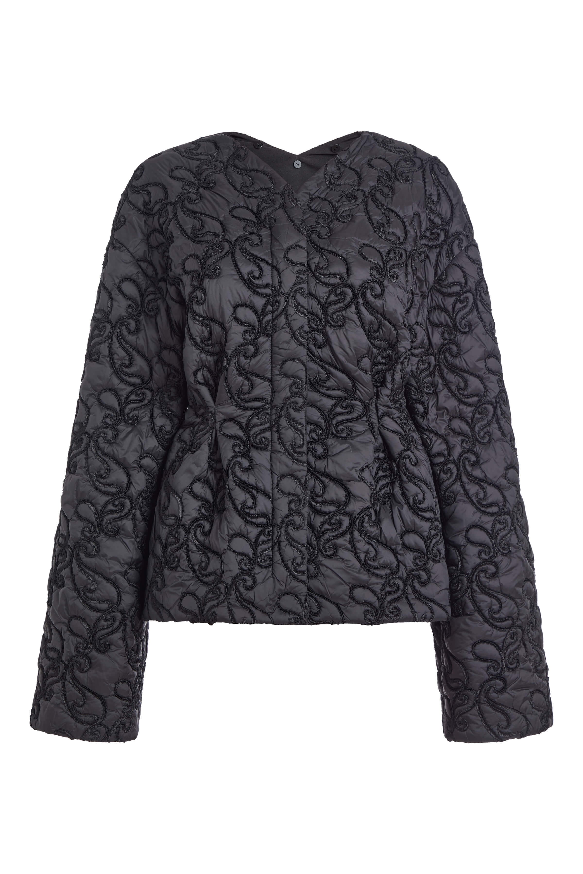 Bartholomew Paisley Quilted Puffer Jacket – Markarian